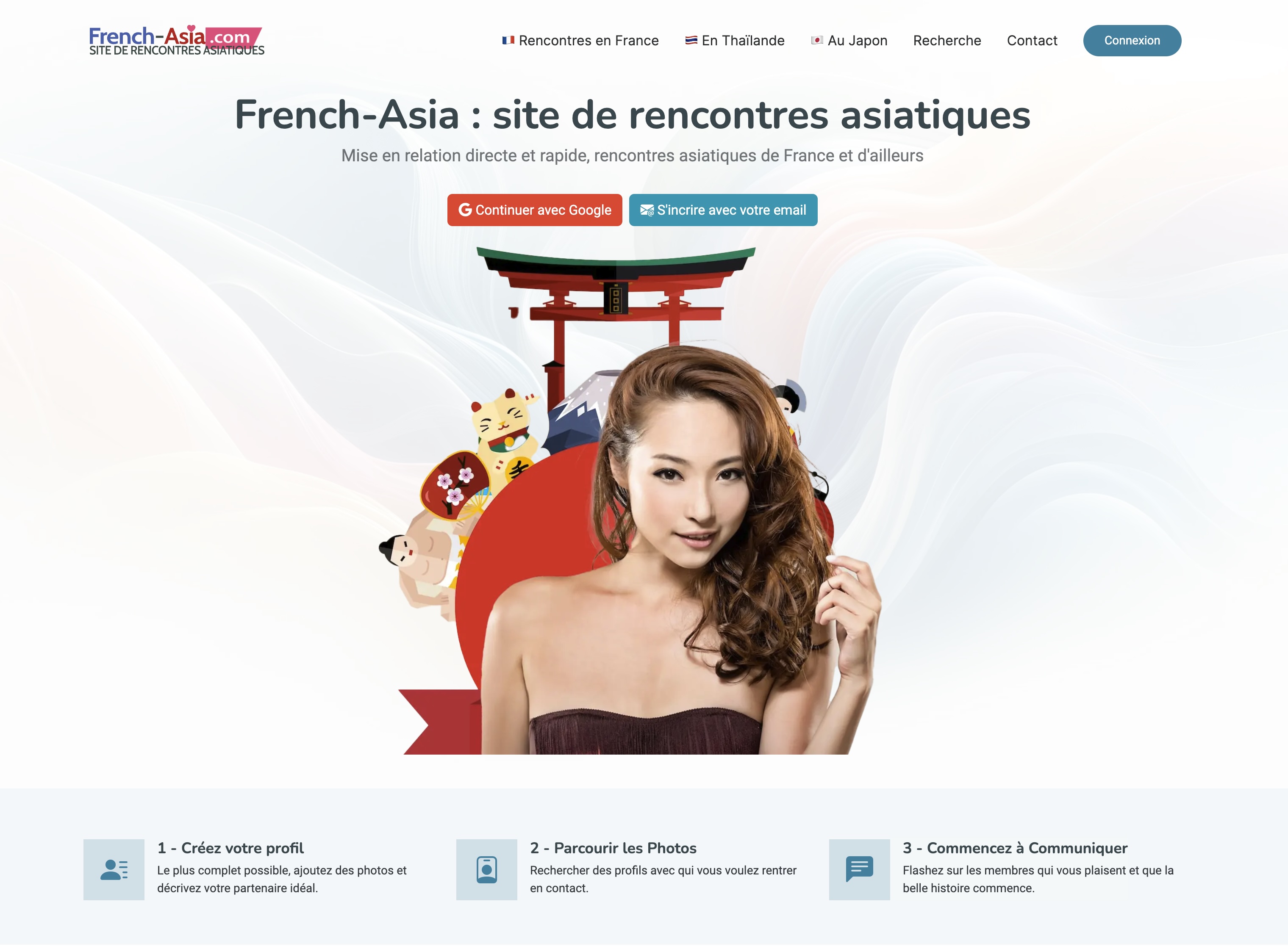 Site de rencontre - Femme asiatique French-Asia.com : Rencontre japonaise, de Thaïlande, Chinoise